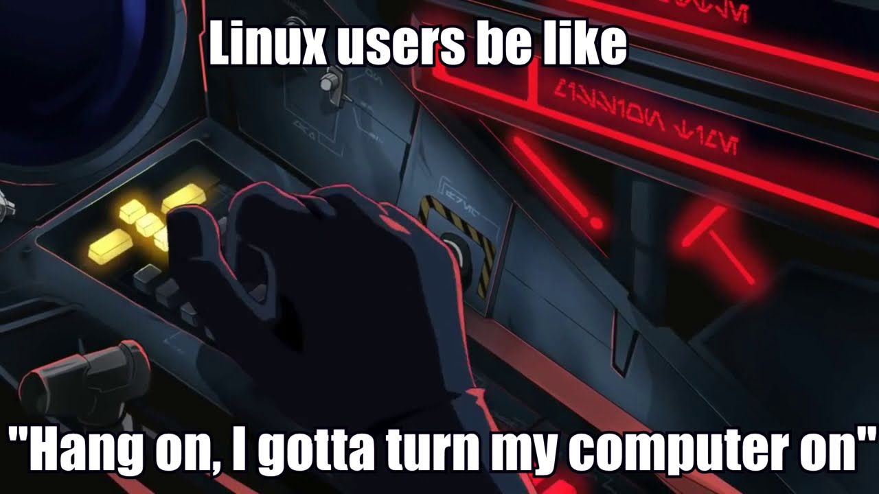 Linux users booting their computer - YouTube