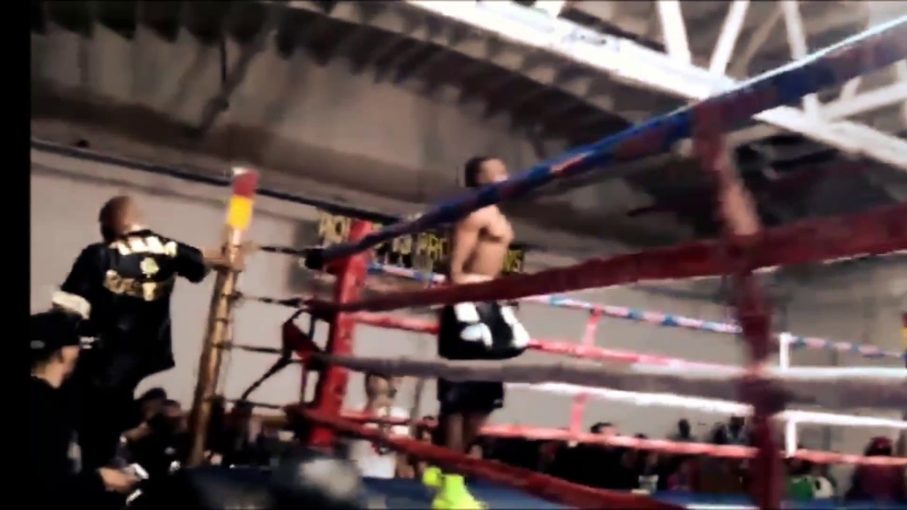 Kareem Hackett, 2nd Pro Fight in Mexico. - YouTube