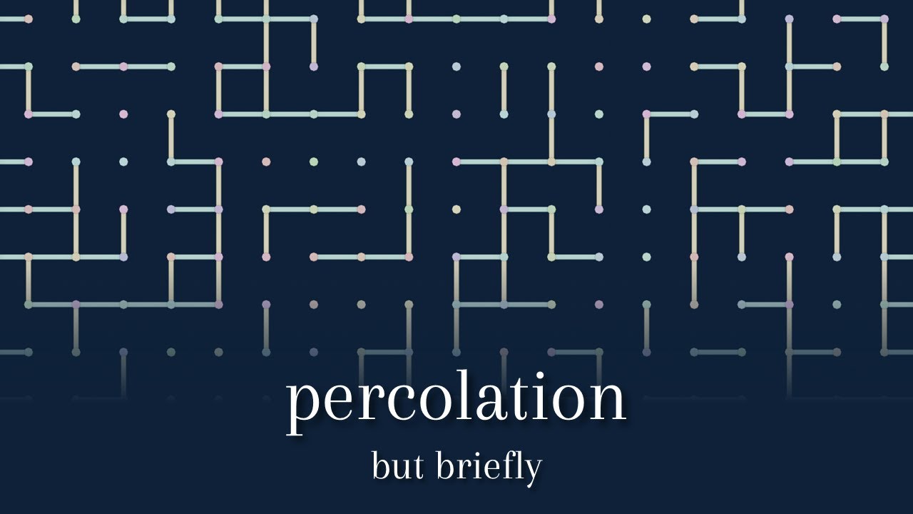 A brief explanation of Percolation- the math of infinite parties - YouTube