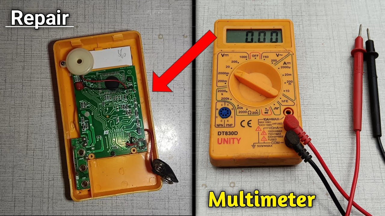 Multimeter Repair || खराब मल्टीमीटर को ठीक कैसे करें | How to repair ...