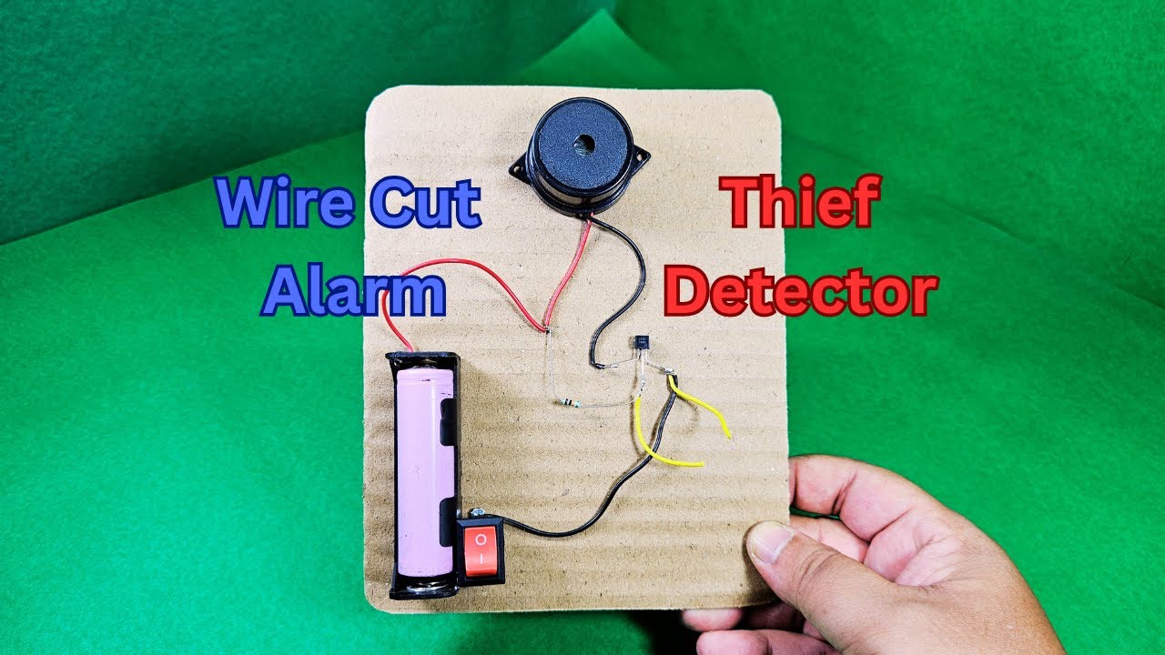 Thief Detector Wire Cut Alarm || Buzzer Science Project || DIY - YouTube