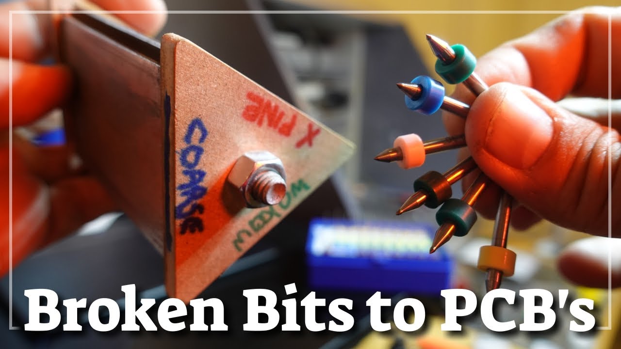 Use Broken Drill Bits to Make PCB's - YouTube