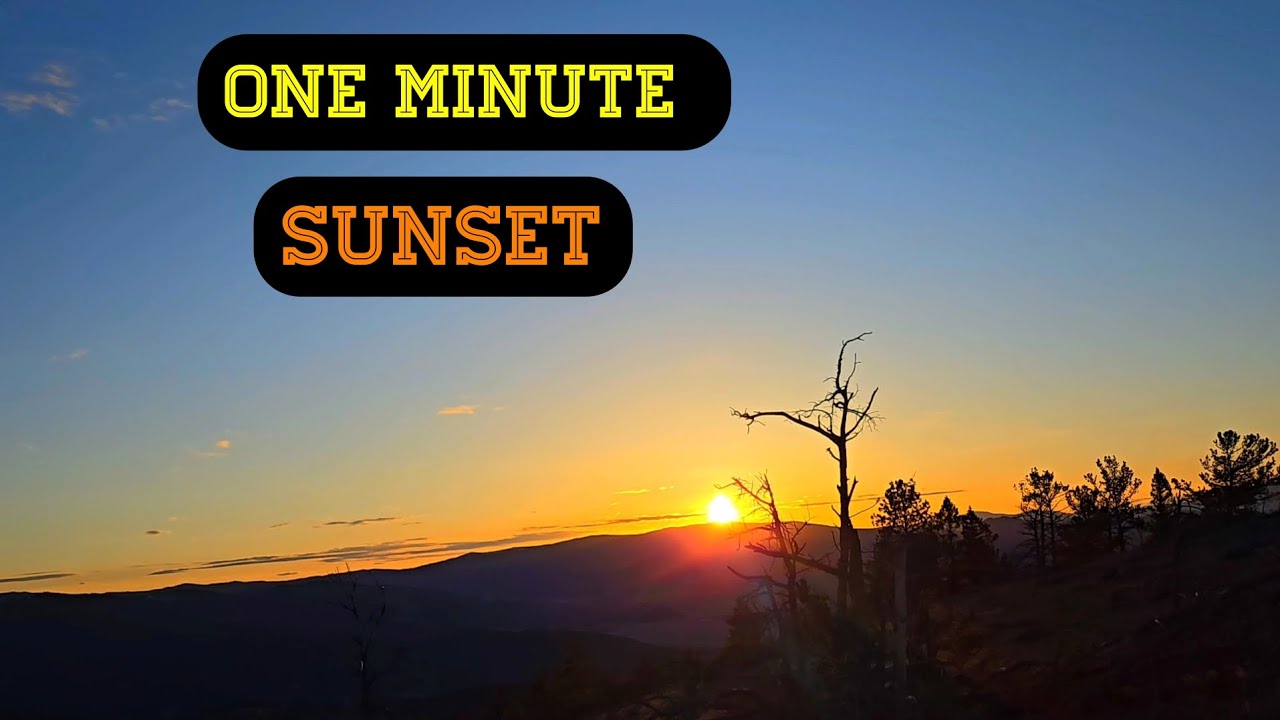 Enjoy a 1 minute sunset time-lapse #sunset - YouTube