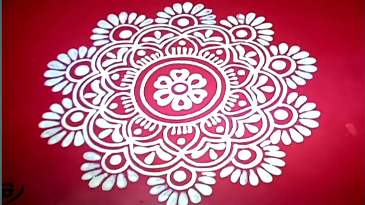Unique easy alpana deasine for festival/tutorial simple alpana drawing ...