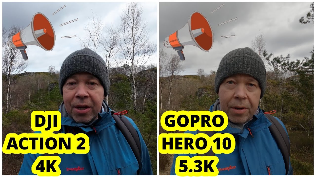 Best In-built mic on a action camera | Dji Action 2 vs GoPro Hero 10 ...