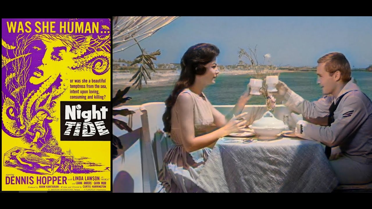 Night Tide 1961 Colorized, Full complete movie. Color. Dennis Hopper ...