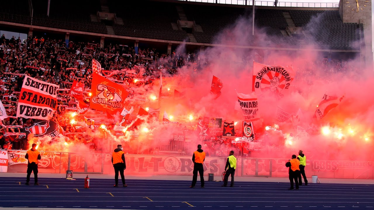 Hertha BSC - VfB Stuttgart 21/22 Ultras Stuttgart Cannstatter Kurve TV ...