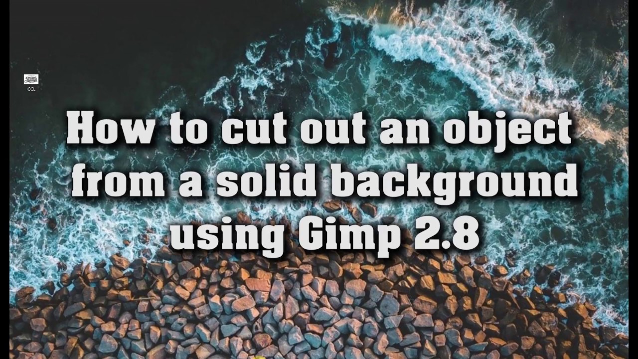 Gimp Tutorial - How to Delete a Single Color Background - YouTube
