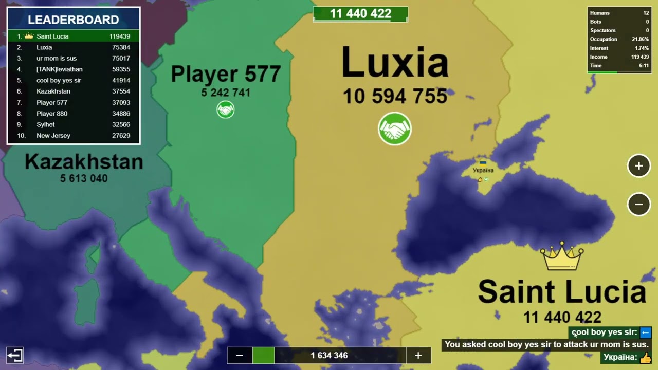 Outplaying Bigger Players For The Win! Territory Games io - Territorial ...