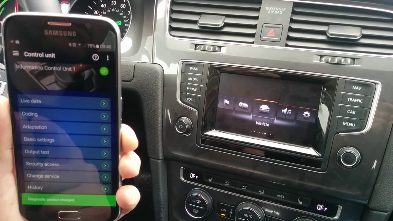 Golf VII Discover PRO Engineering menu (green menu) activation MIB ...