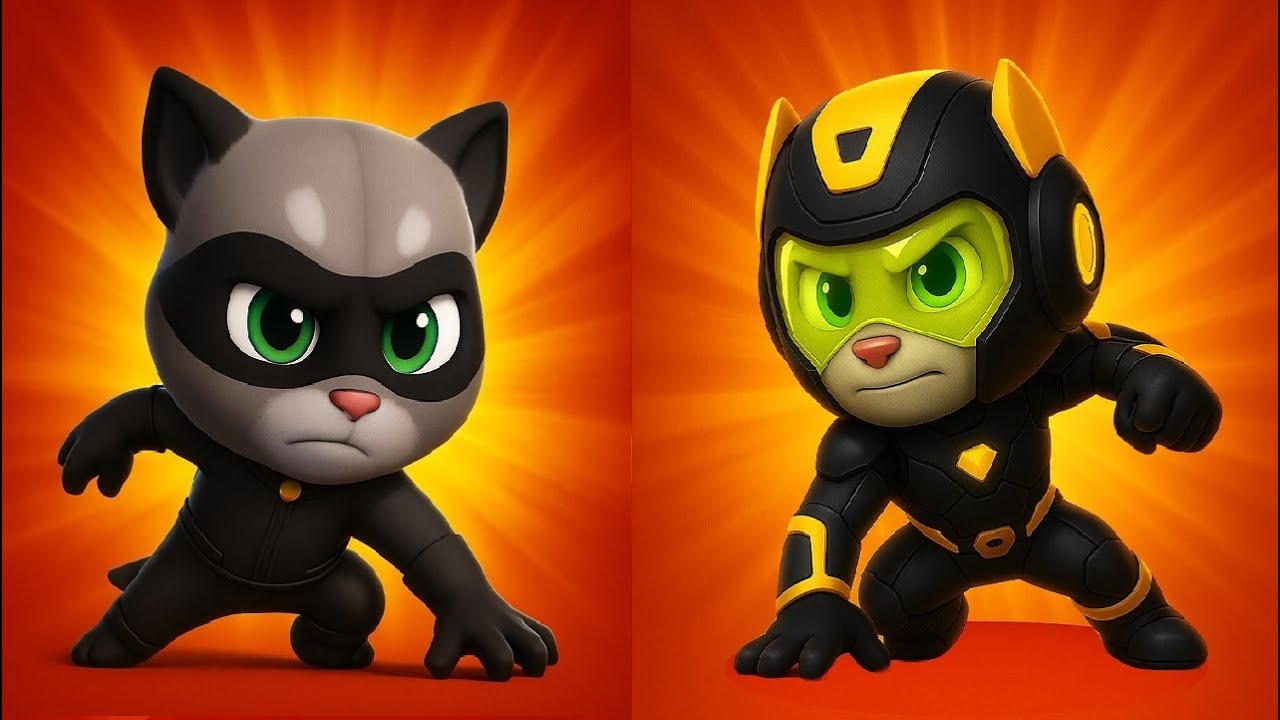 Talking Tom Hero Dash Old version VS New 2025 New Character Cat Noir ...