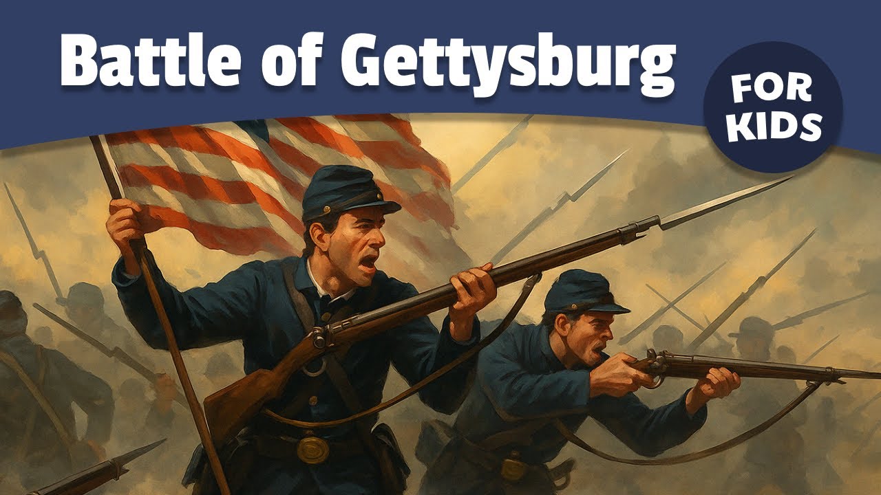 Battle of Gettysburg for Kids | Civil War | History Made Easy - YouTube