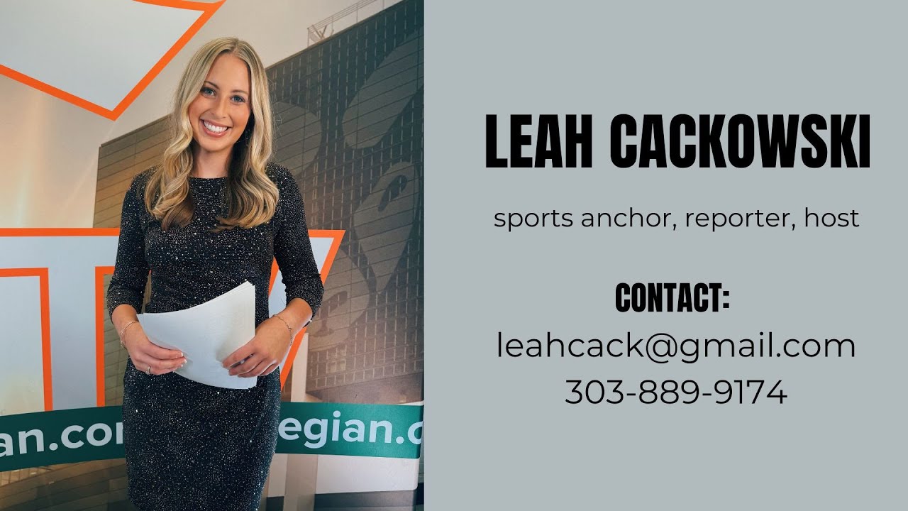 Leah Cackowski Sports Anchor, Reporter, Host Fall 2024 Reel - YouTube