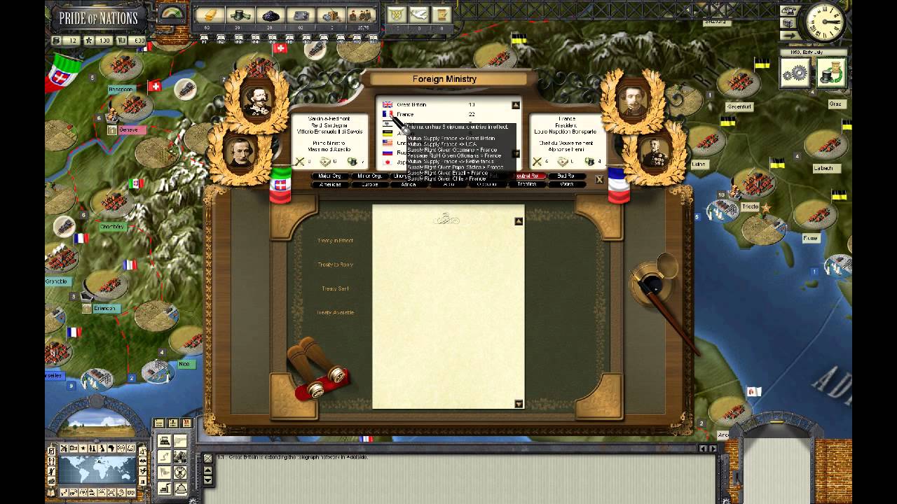 Pride of Nations: grand campaign gameplay part 4 - YouTube