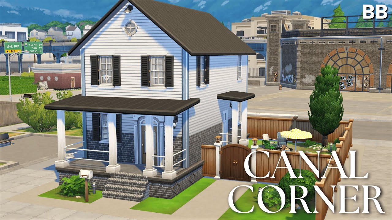 Canal Corner | Sims 4 Speed Build - YouTube