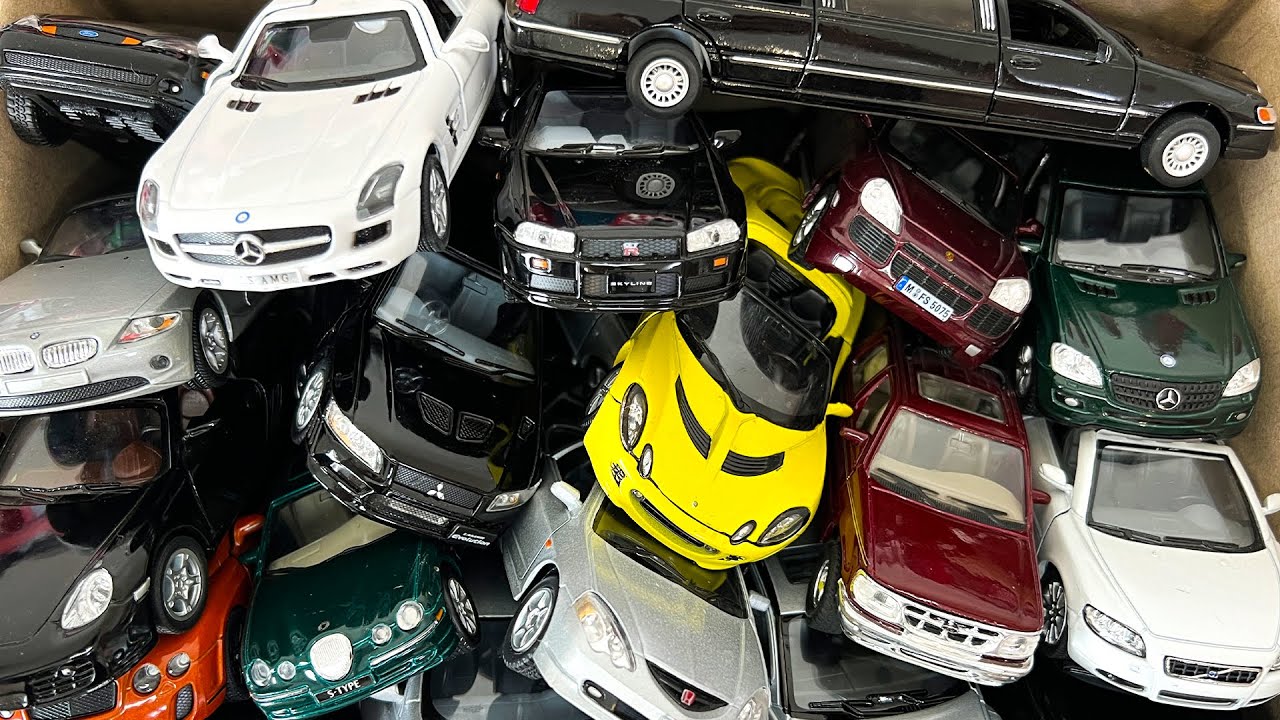 Box Full of Model Cars | Mercedes, Lincoln, Porsche Cayenne, Nissan GT ...