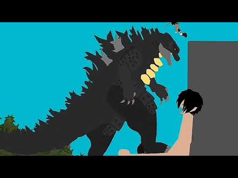 [DC2/Attack on Titan] Eren vs Godzilla. Battle part 2/2