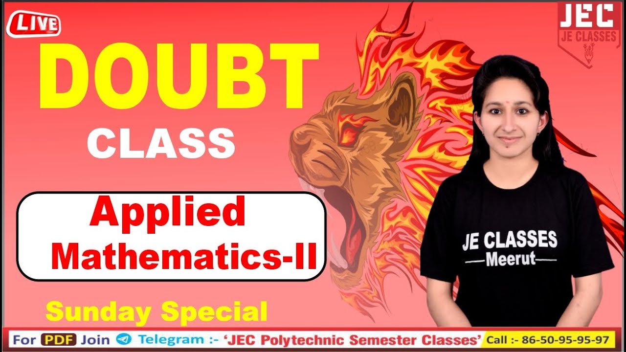 Polytechnic Applied Mathematics Doubt Class || Applied Mathematics Revision Class 2nd Semester ...