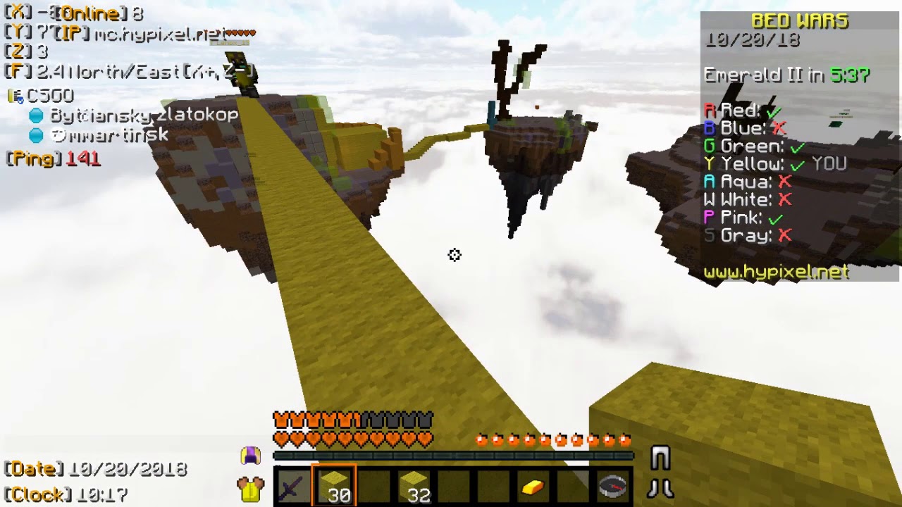 MInecraft -Hypixel BedWars /w Lenox_13 - YouTube