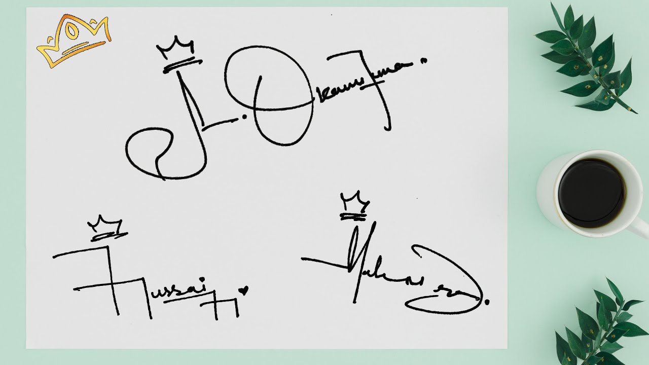 How to signature your name | Sign your name | Signature tips ...
