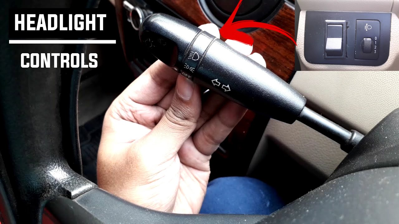 car headlight controls | car light controls | High beam | Low Beam ...