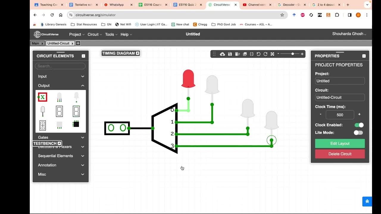 CircuitVerse Decoder 4 - YouTube
