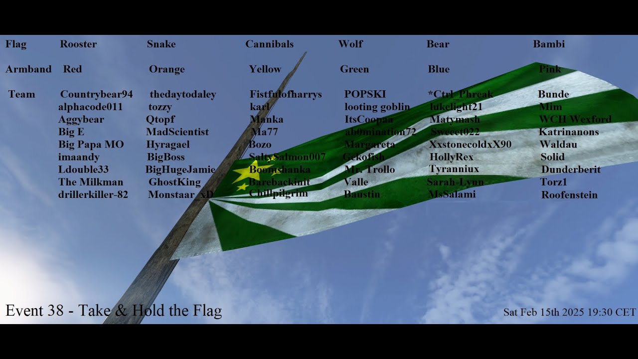 Dayz - Take and Hold the Flag event, team Pink - Bambi - YouTube