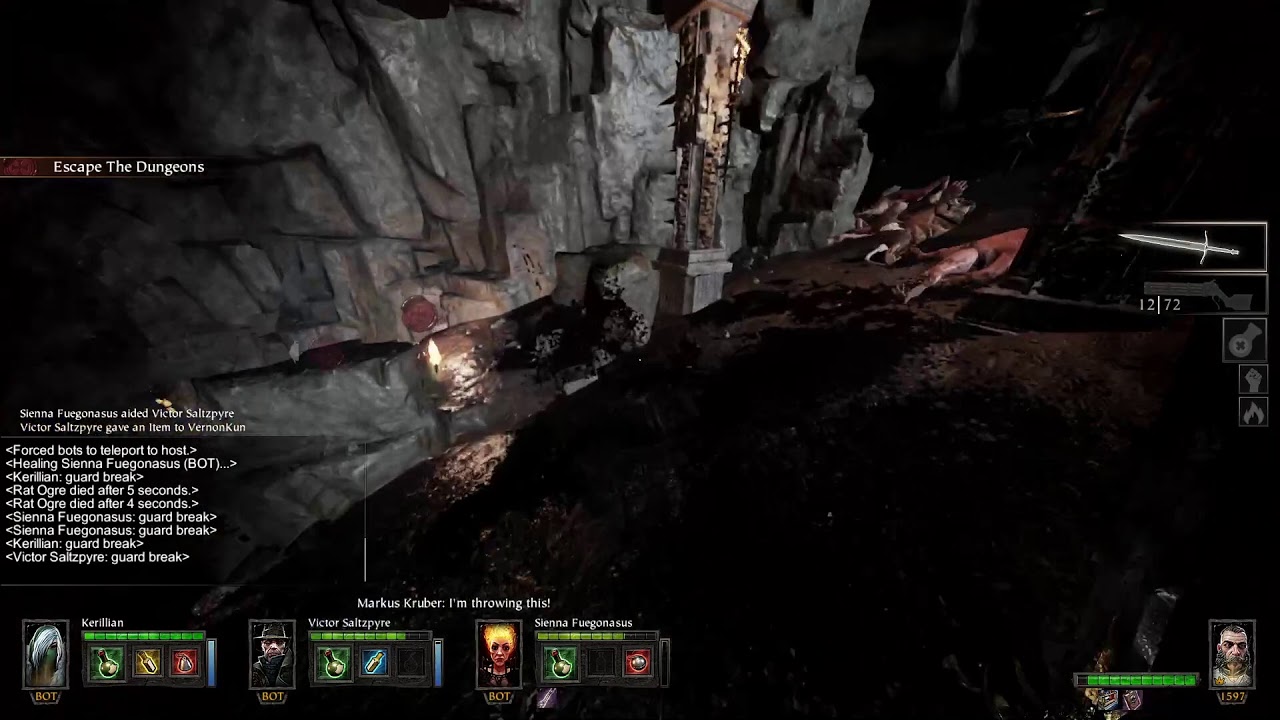 Vermintide - Dungeons Onslaught Cataclysm (Kruber Sword* / Repeater ...