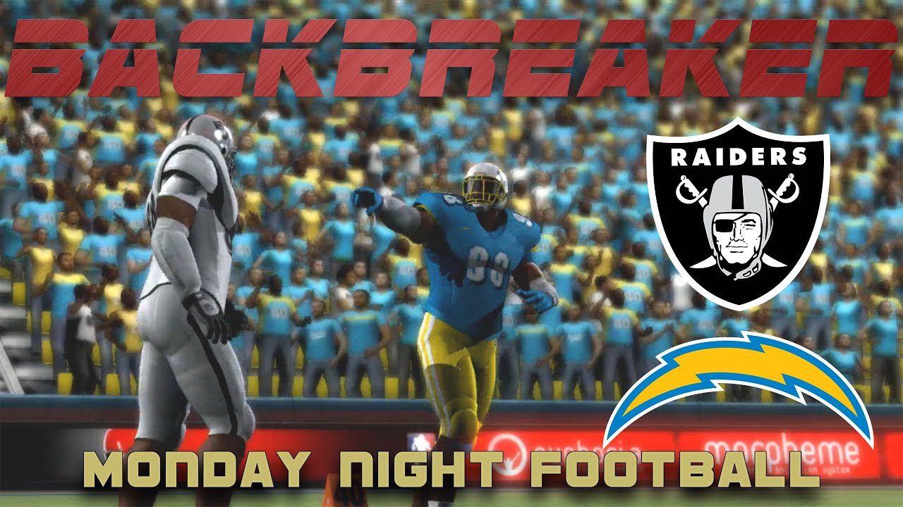 Raiders v Chargers Backbreaker NFL 22 - YouTube