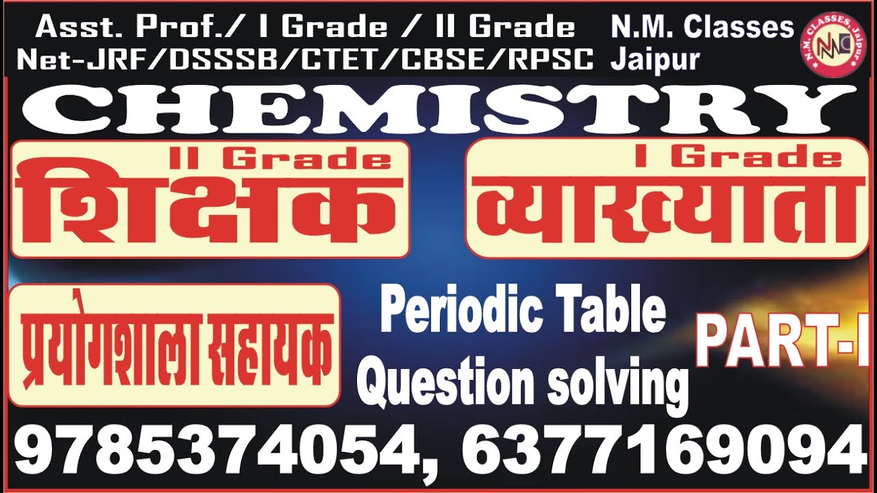 Periodic Table Problem Solving Class Part I Youtube 1860