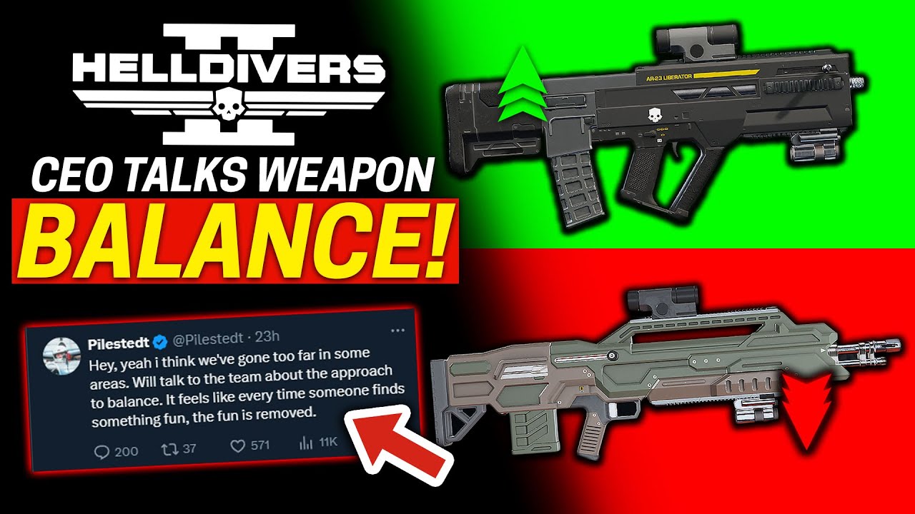 Helldivers 2 CEO On Weapon and Game Balance! - YouTube