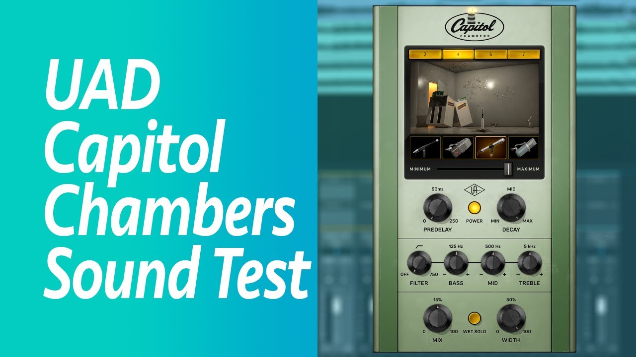 UAD Capitol Chambers plugin sound test - YouTube