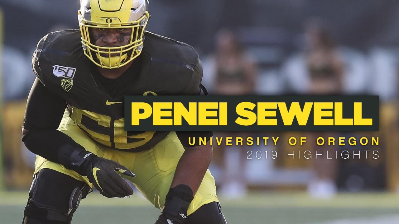 Penei Sewell 2019 Highlight - YouTube