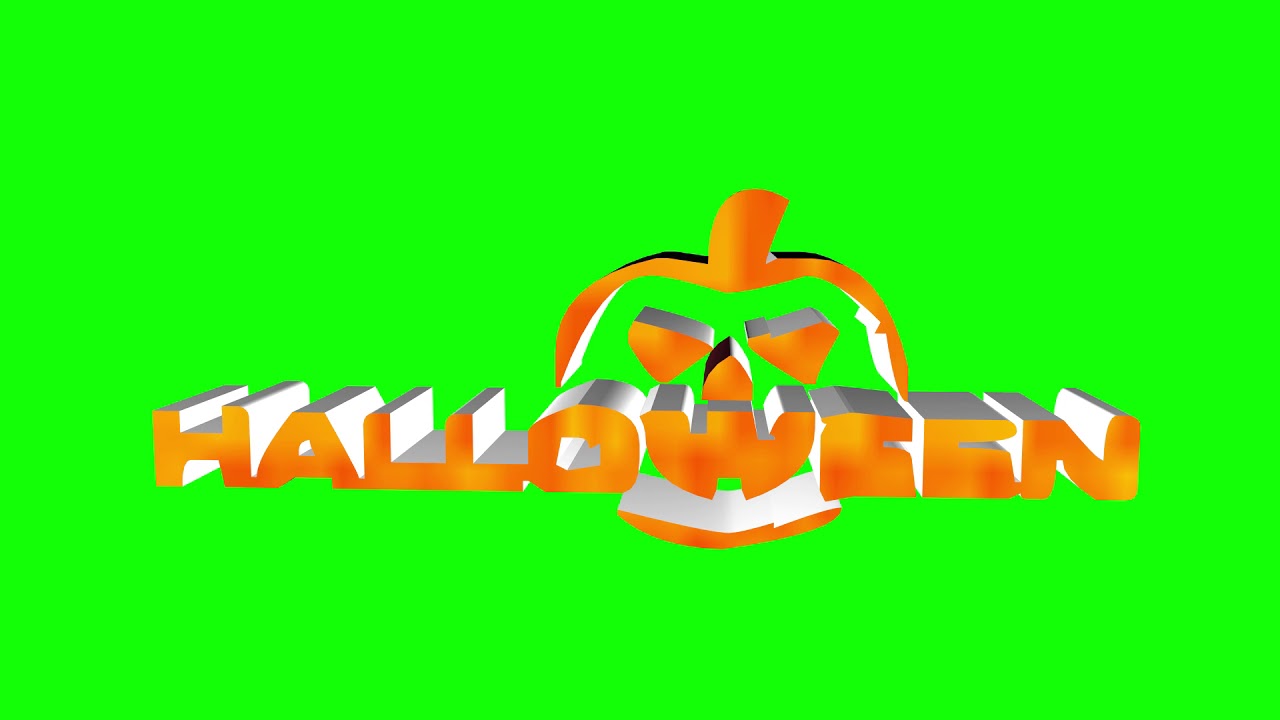 Rotating Halloween Pumpkin w/ Green Screen - YouTube