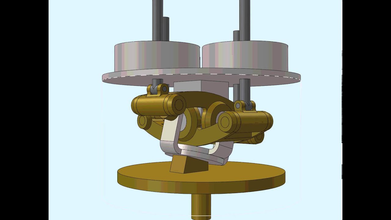 Stirling engine: rotary crank drive prototype #2 - YouTube