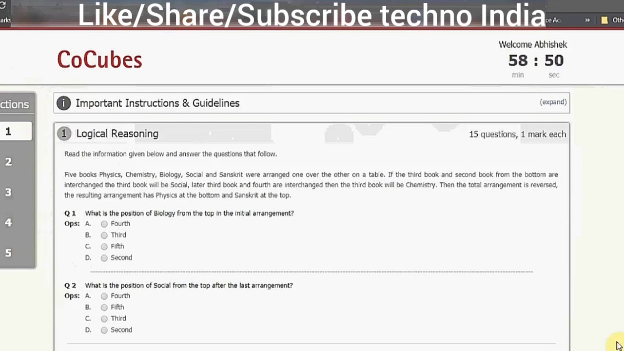 Capgemini Placement Paper And Pseudo Code Latest Youtube 3596