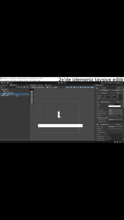 Unity 2D basit hareket sistemi nasıl yapılır |3| #keşfet #shorts #unity #unity2d - YouTube