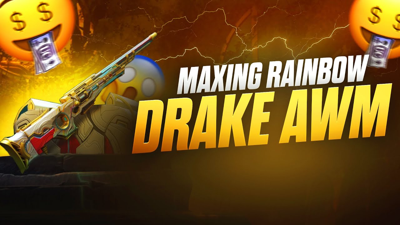 NEW RAINBOW DRAKE AWM MAXED🤑 | FIRST CRATE OPENING IN iPAD | YOUTUBE KD ...