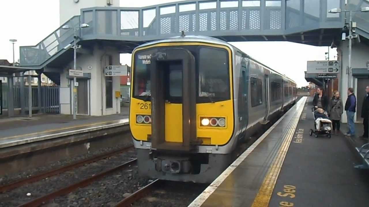Irish Rail 2617 & 2614 Departing Midleton Station, Cork. [HD] - YouTube
