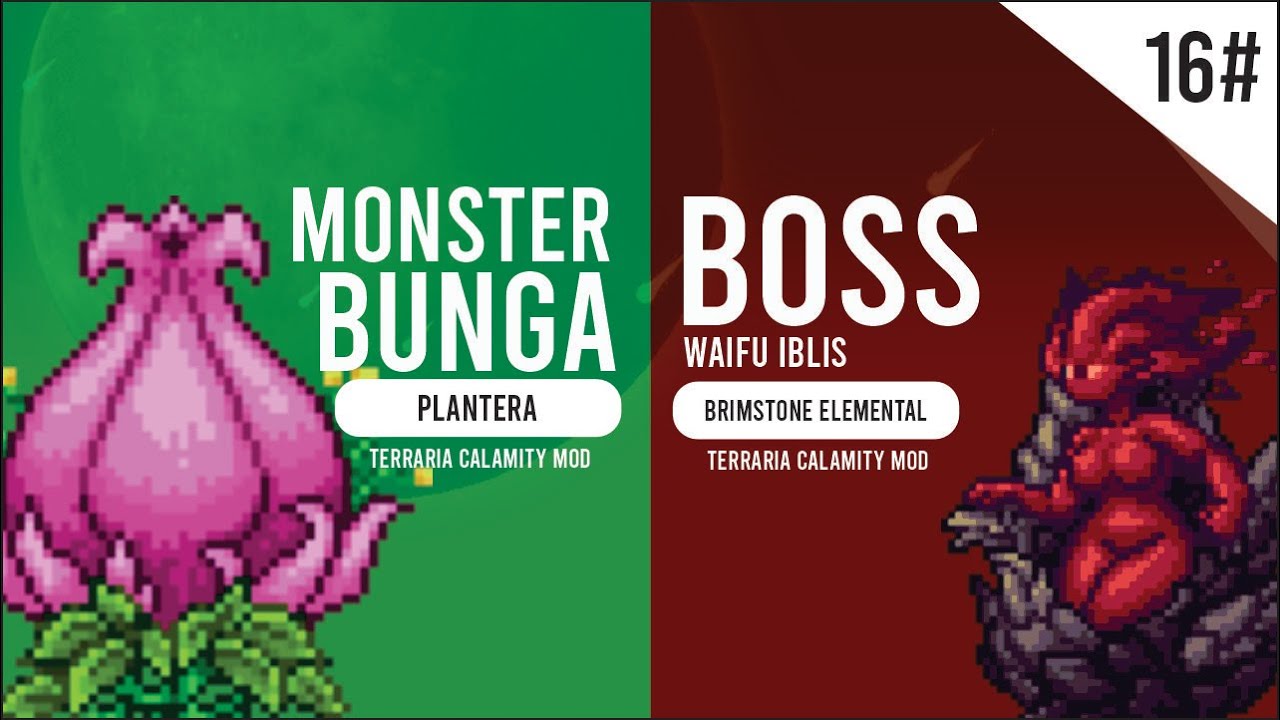 Terraria Calamity Mod: Brimstone ElementalとPlanteraの戦い | Vortex Gaming