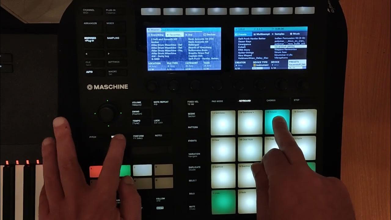 Bitwings - Bitwig Studio Maschine MK3 controller extension demo, development footage - YouTube