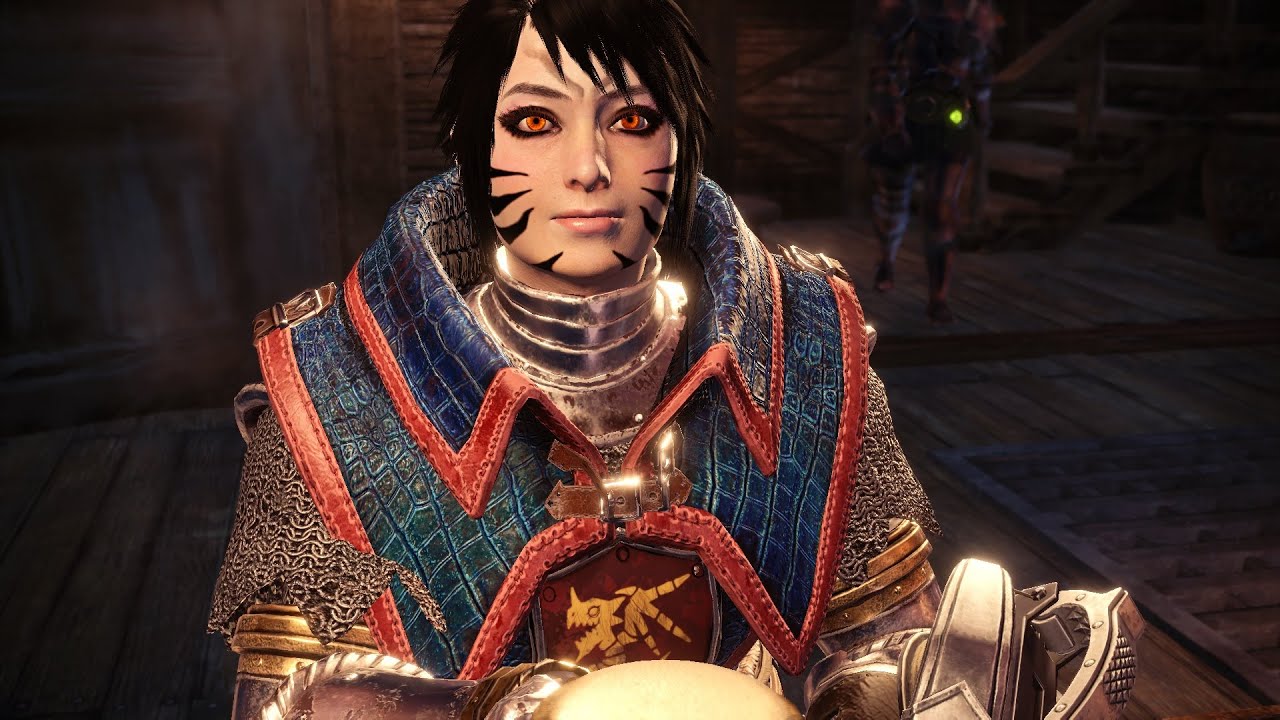 monster hunter world my female hunter face guide - YouTube