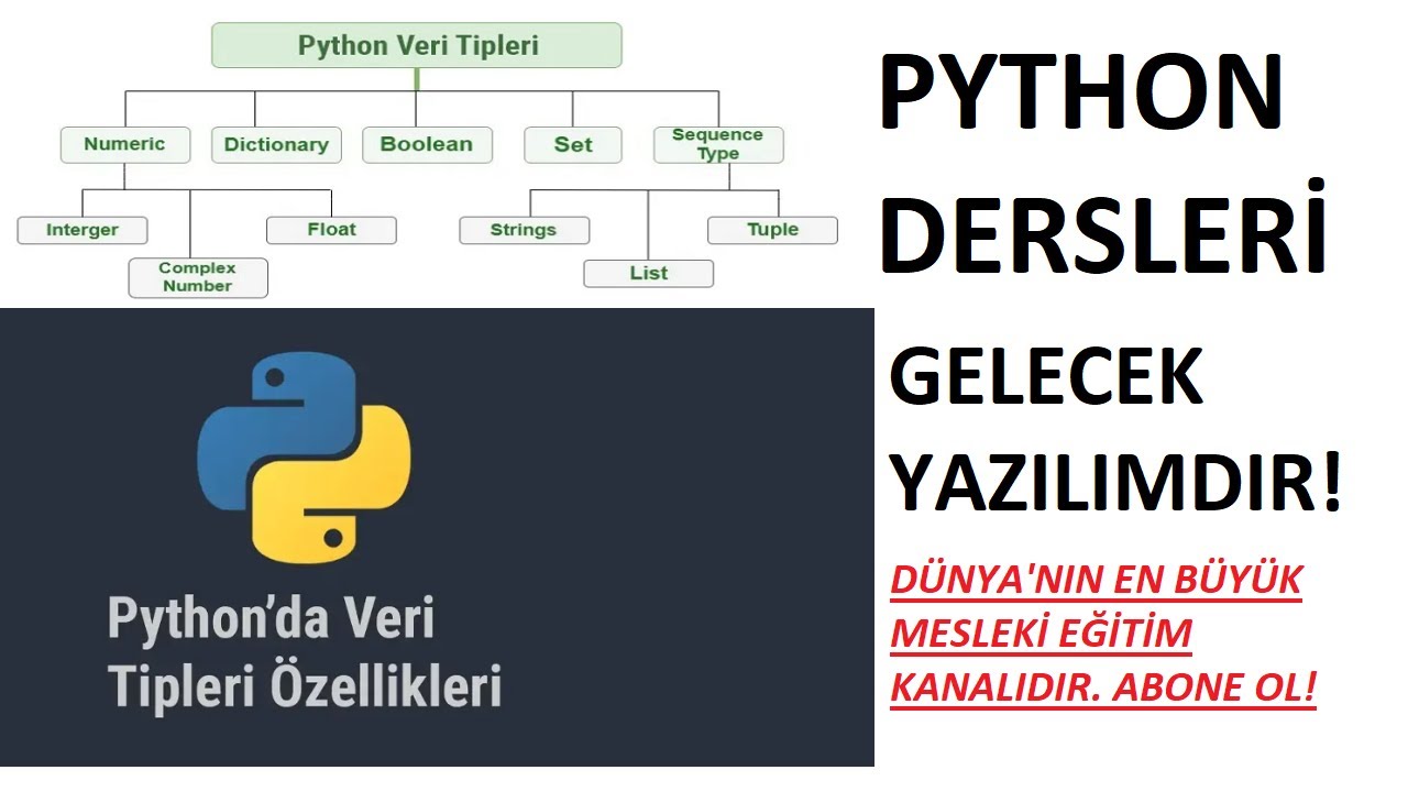 PYTHON VERİ TİPLERİ - YouTube