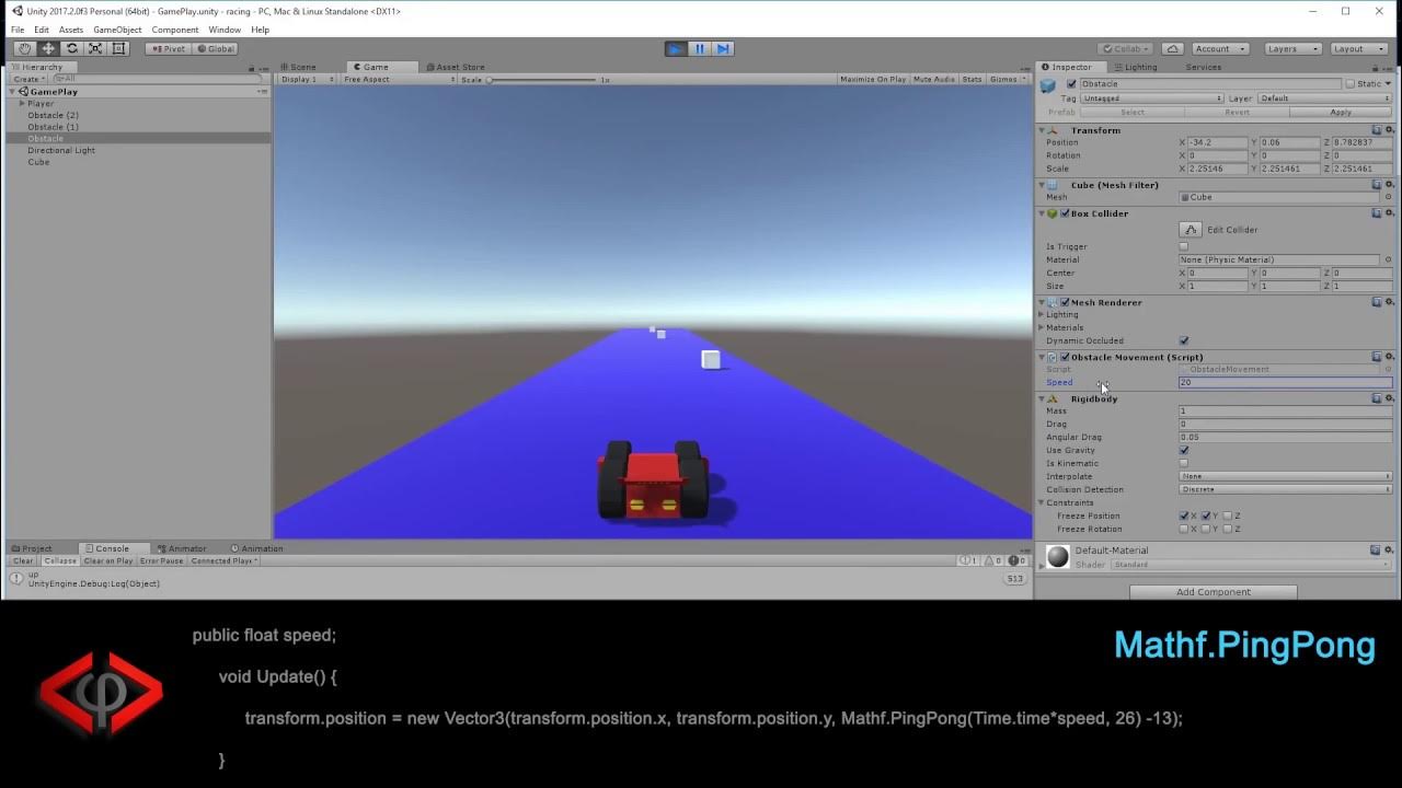Unity Mathf PingPong - YouTube