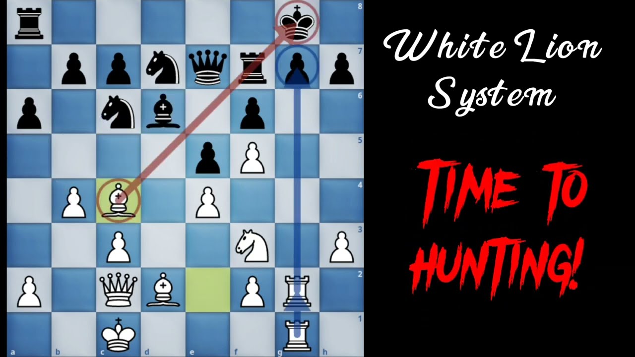 Blue Square With White Lion Logo