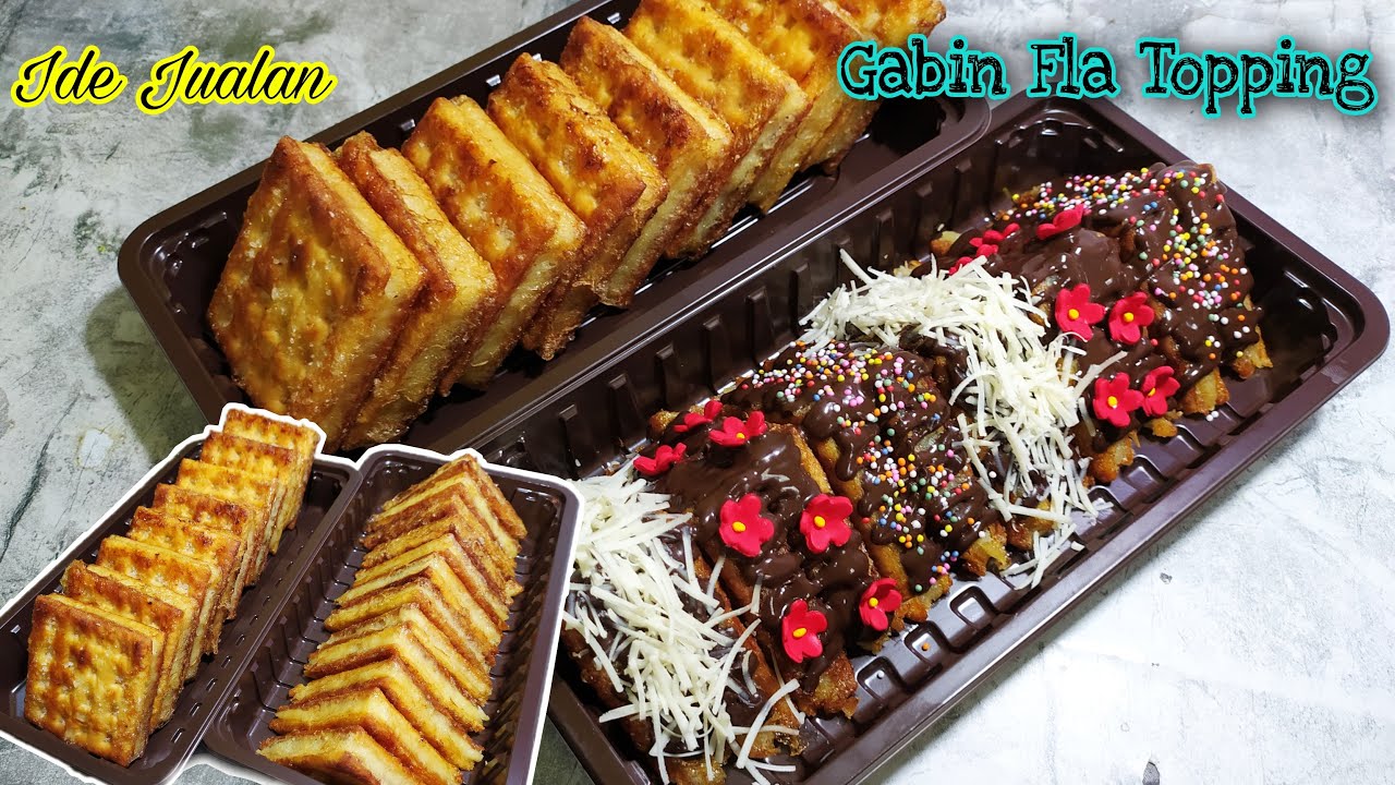 GABIN FLA TOPPING || Enak Dan Lembut... Ide Jualan Modal Dikit Banyak ...