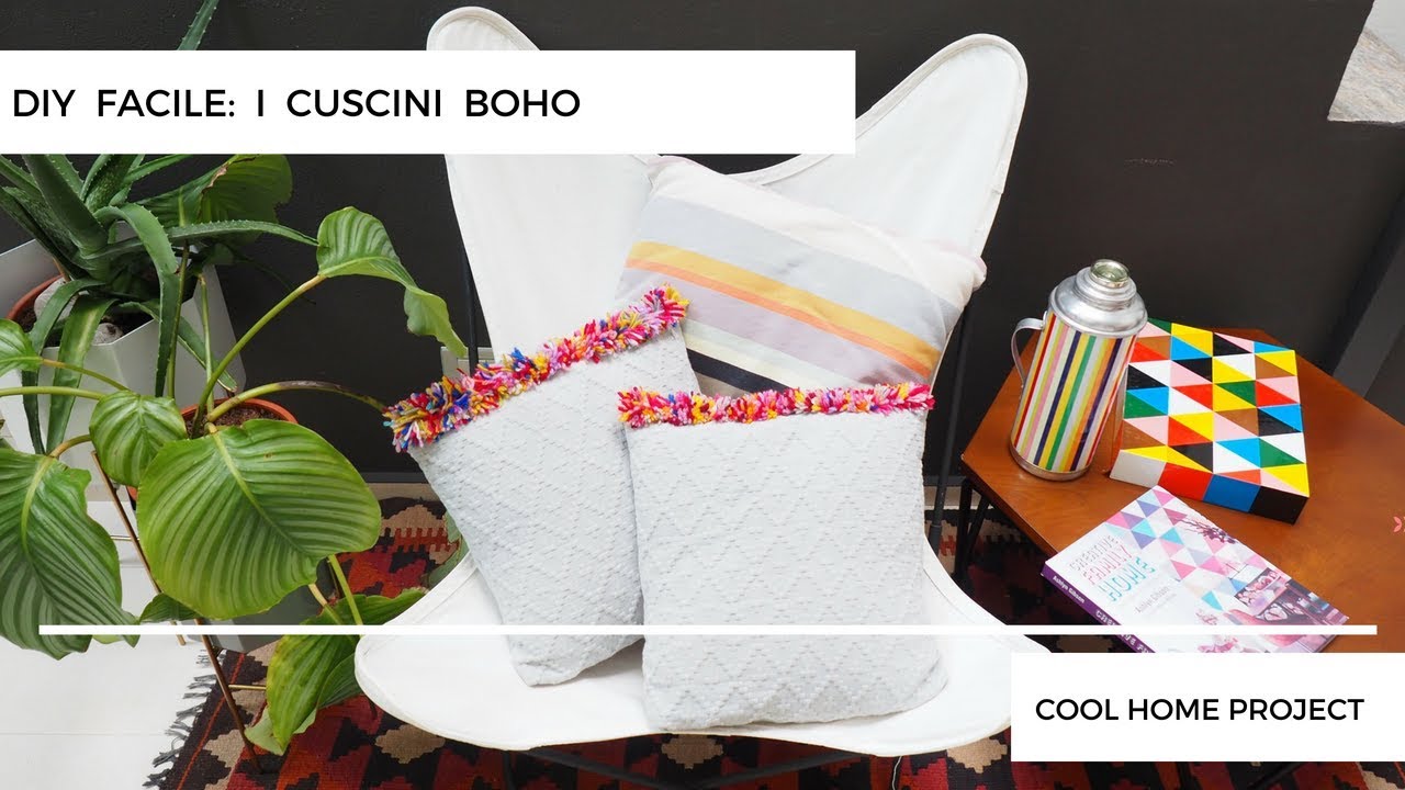 HOME DECOR: I CUSCINI BOHO DIY - DIY boho Pillows - YouTube