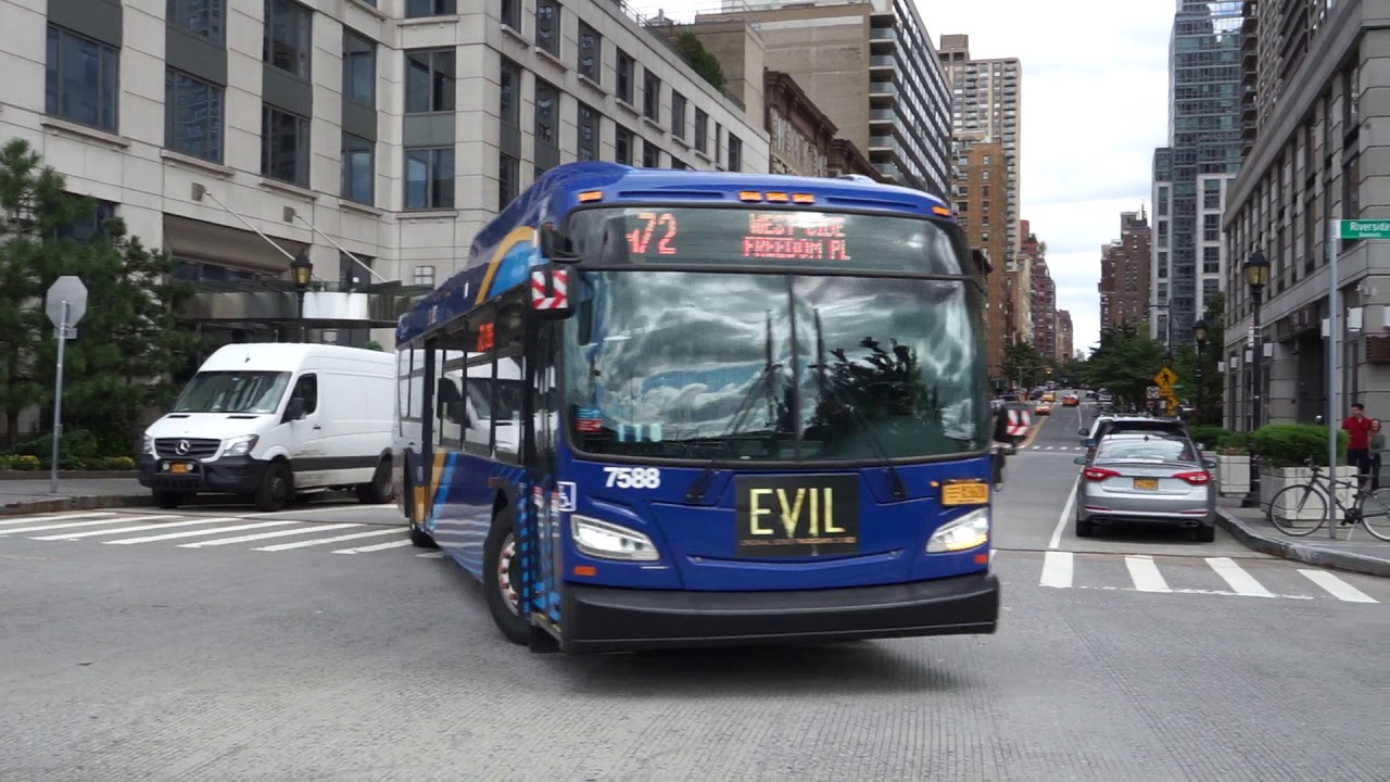 MTA MaBSTOA Bus: New Flyer XD40 "Xcelsior" on the M72 - YouTube