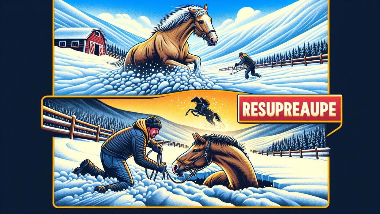 Heartwarming Rescue: Man Saves Horse From Snow ️ - YouTube
