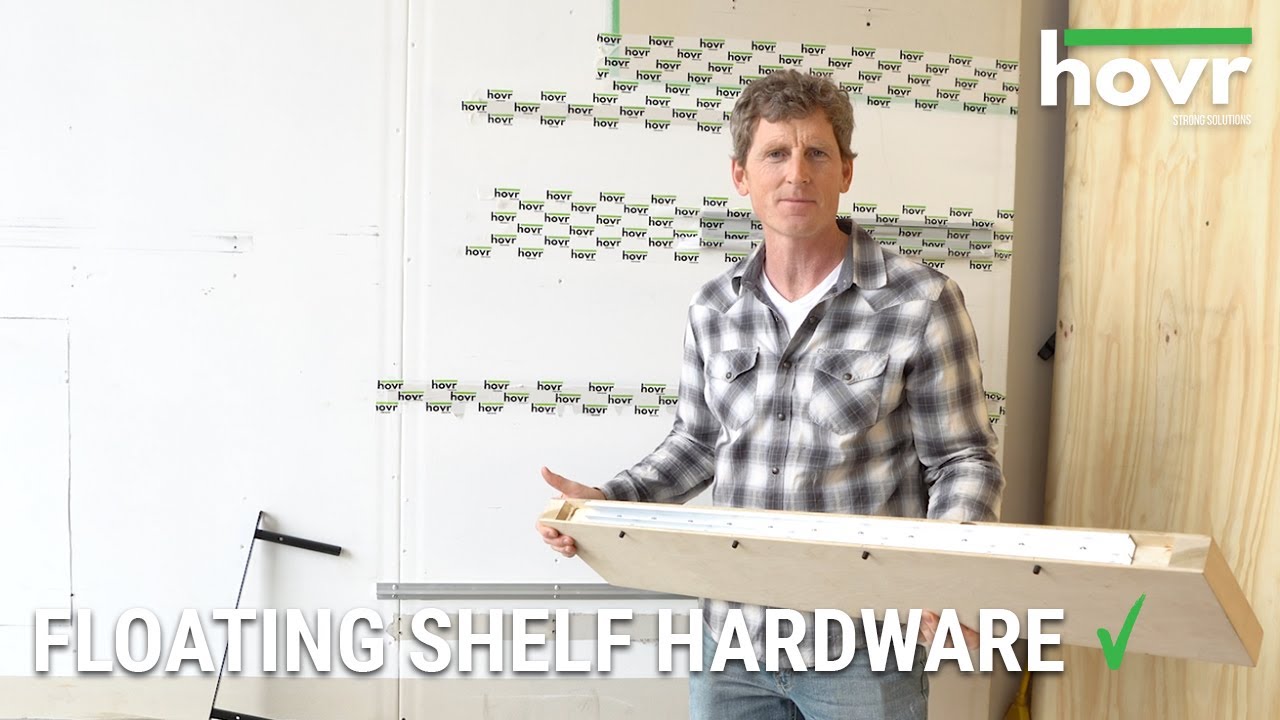 Hovr Bracket System Floating Shelf Hardware - YouTube